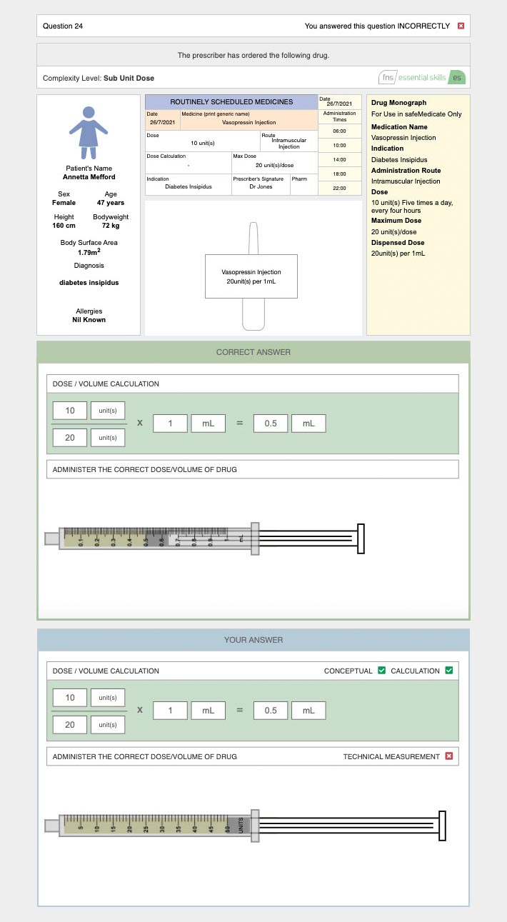 Adminstration Portal | Assessment Scheduling & Reporting | safeMedicate